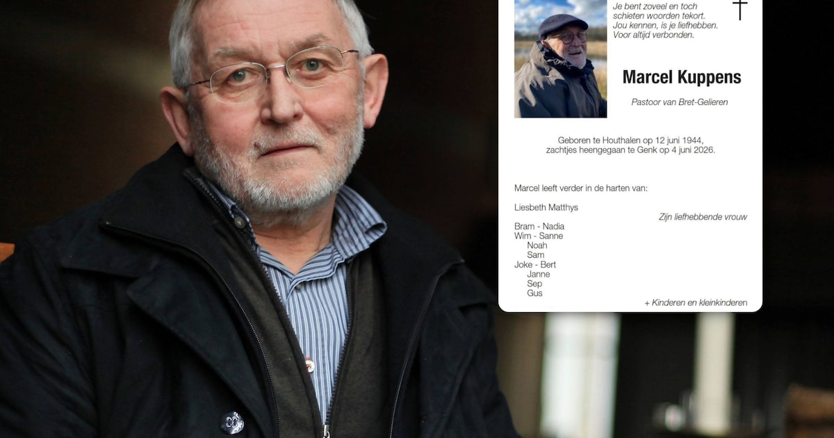 Overleden priester Marcel (81) laat plots “liefhebbende vrouw, kinderen ...