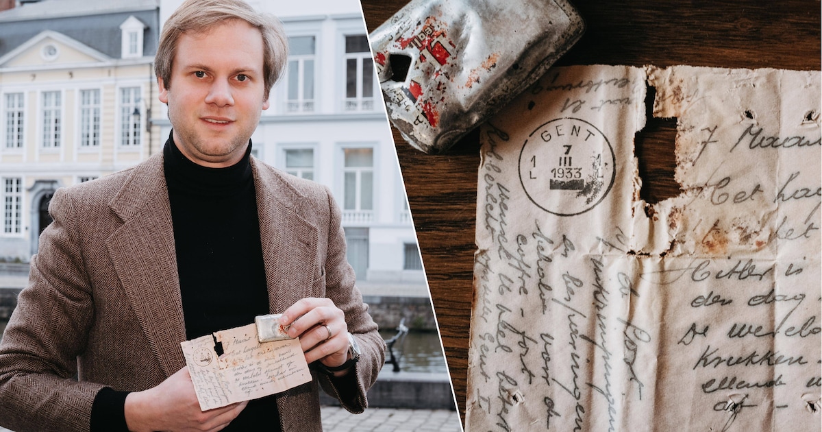 Mysterieuze brief ontdekt in Gentse hotelmuur: “Wie was A. Robberecht ...