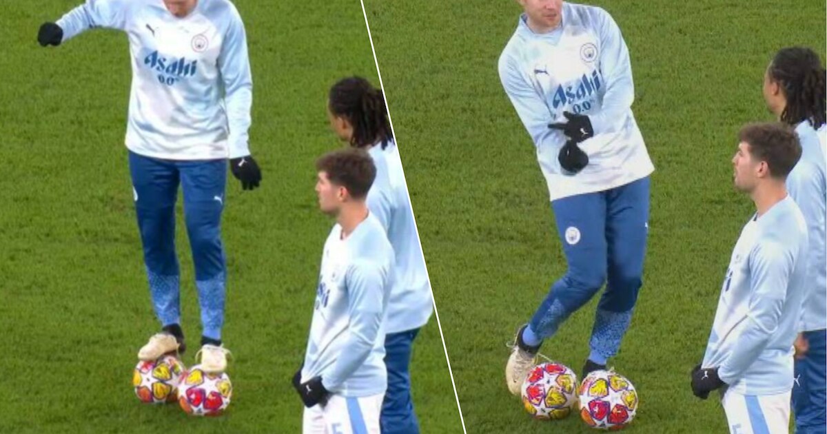 Eén bal volstaat niet voor hem: dollende Kevin De Bruyne brengt gekend ...