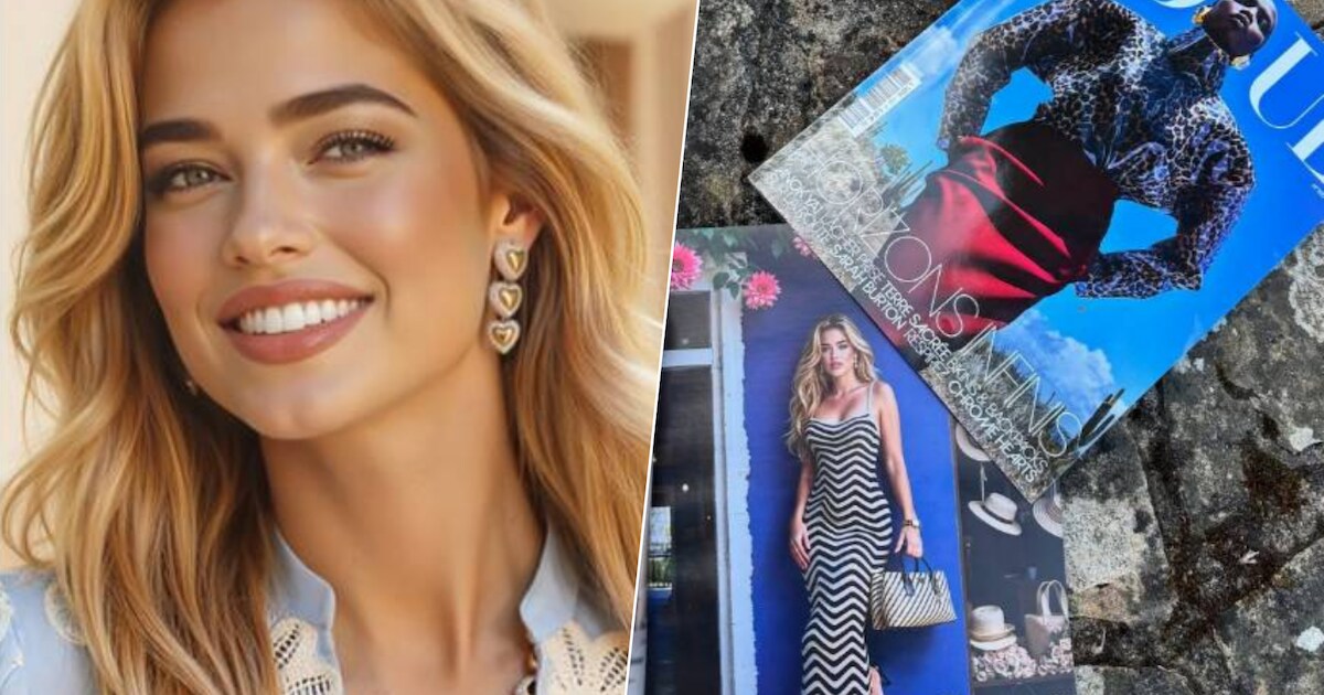Blond model van Guess-campagne in ‘Vogue’ bestaat niet, maar is AI ...