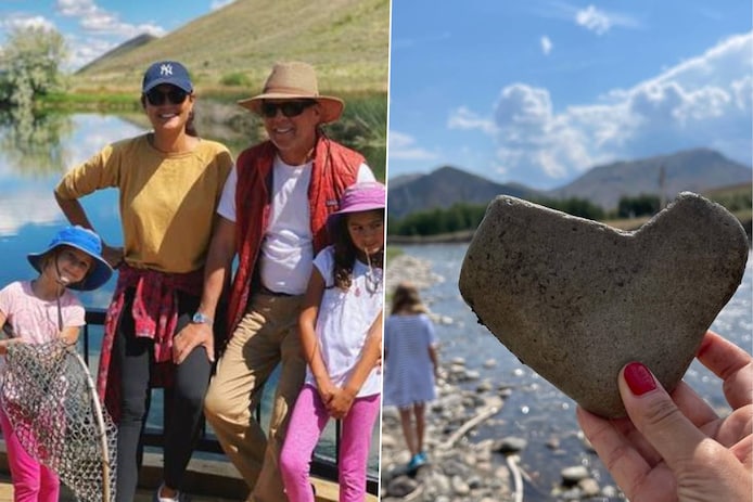 Dochtertje van Bruce Willis vindt een speciale steen om haar zieke papa ...